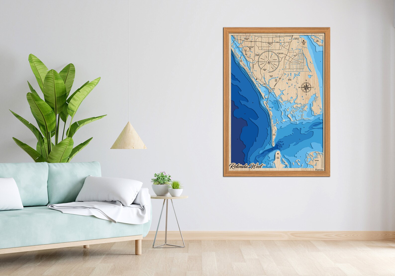 Digital File PDF, SVG - Boca Grande Florida, Bathymetric Depth Layers ...