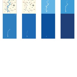 Digital File PDF, SVG - Lay Lake Alabama, Bathymetric Depth Layers SVG ...