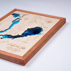 Digital File PDF, SVG - Contoocook Lake New Hampshire Map Bathymetric ...