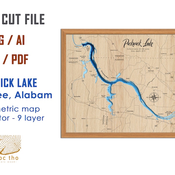 Lake Pickwick Svg - Etsy