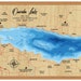 Digital File PDF, SVG - Oneida Lake, New York Map, Bathymetric Depth ...