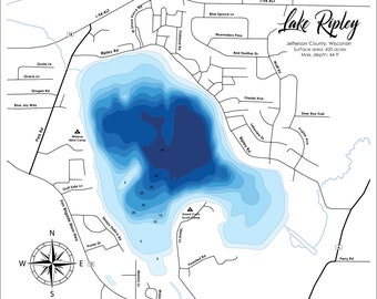 Wisconsin Topographic Map File - Etsy
