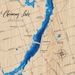 Digital File PDF, SVG - Chemong Lake Ontario, Bathymetric Depth Layers ...