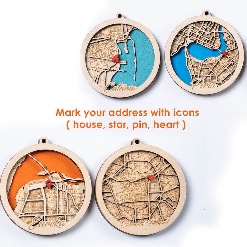 City of Vietnam Map Ornament, Home Wooden Christmas Ornament, Home ...