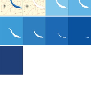 Digital File PDF, SVG - Lake Pepin Minnesota Wisconsin, Bathymetric ...