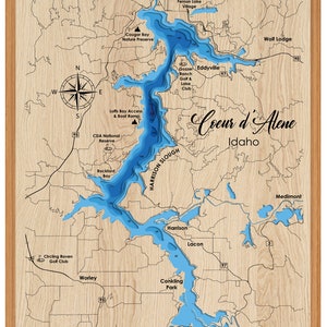 Digital File PDF, SVG - Coeur D Alene Idaho Harrison Slough ...