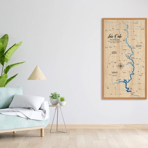 Digital File PDF, SVG - Lake Oahe Dakota Bathymetric Depth Layers SVG ...