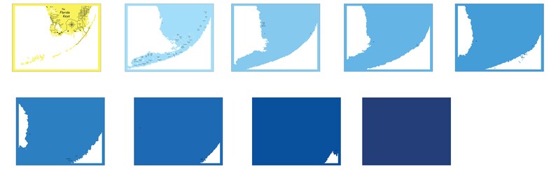 Digital File DXF AI SVG the Florida Key Map Wood - Etsy