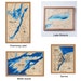 Digital File PDF, SVG - Chemong Lake Ontario, Bathymetric Depth Layers ...