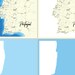 Digital File PDF, SVG - Portugal 3d Map, Bathymetric Depth Layers SVG ...