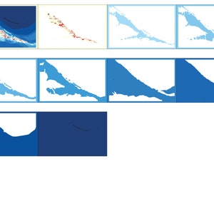 Digital File PDF, SVG Great Exuma Island, Bahamas Bathymetric Depth ...