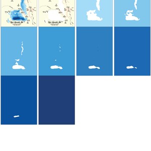 Digital File PDF, SVG - Upper and Lower Kananaskis Lake Alberta Map ...