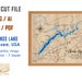 Digital File PDF, SVG - Cherokee Lake Tennessee Bathymetric Depth ...