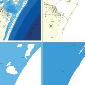 Digital File PDF, SVG - Corpus Christi Texas Gulf of Mexico ...