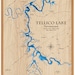 Digital File PDF, SVG - Tellico Lake Tennessee, Bathymetric Depth ...