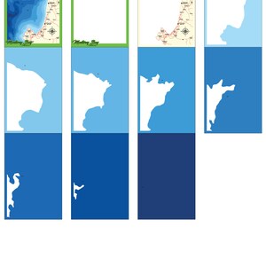 Digital File PDF, SVG - Monterey Bay California Map, Bathymetric Depth ...