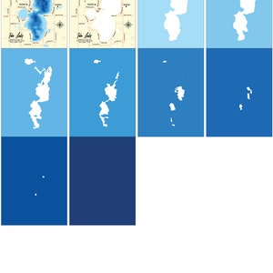 Digital File PDF, SVG - Lake Ida Douglas Minnesota Bathymetric Depth ...
