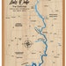 Digital File PDF, SVG - Lake Oahe Dakota Bathymetric Depth Layers SVG ...