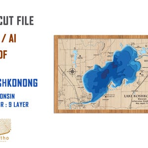 Lake Koshkonong Map - Etsy