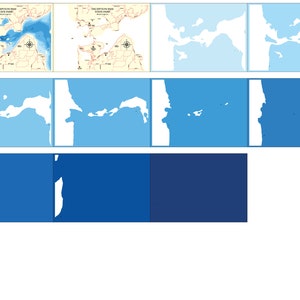 Digital File PDF, SVG - Deception Pass State Park Wa, Bathymetric Depth ...