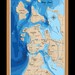 Digital File PDF, SVG Fidalgo Island Washington Bathymetric Depth ...