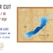 Digital File PDF, SVG - Delavan Lake, Wisconsin Map Bathymetric Depth ...