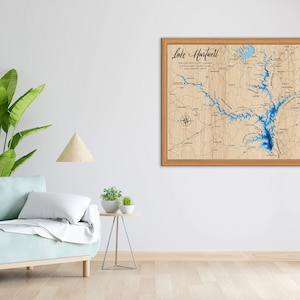 Digital File PDF, SVG - Lake Hartwell Georgia South Carolina ...