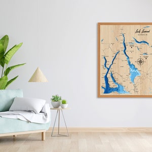 Digital File PDF, SVG - Loch Lomond Uk, Bathymetric Depth Layers SVG ...