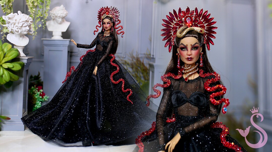 Snake Queen OOAK Doll Fashion Doll Art Doll Custom Doll - Etsy