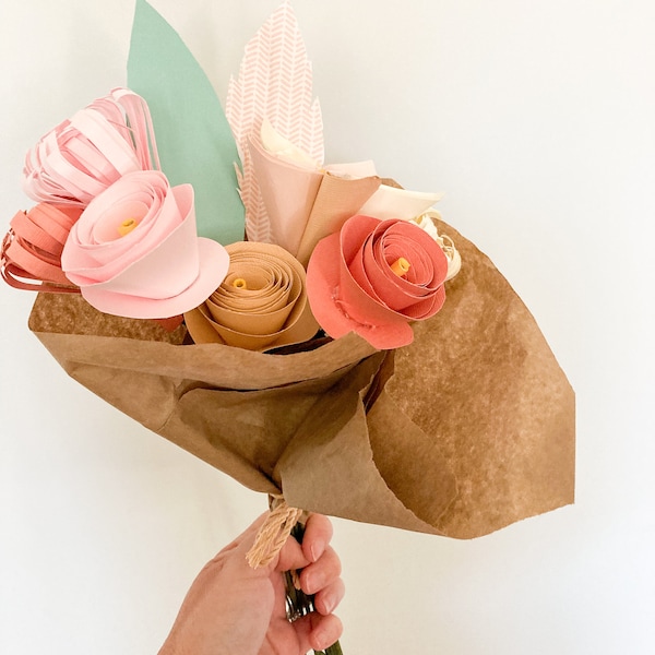 Paper Flower Bouquet - Etsy