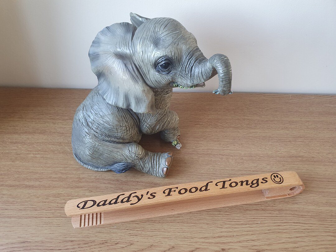 Personalised Engraved Wooden Tongs, Bbq, Cooking, Wooden Kitchen ...