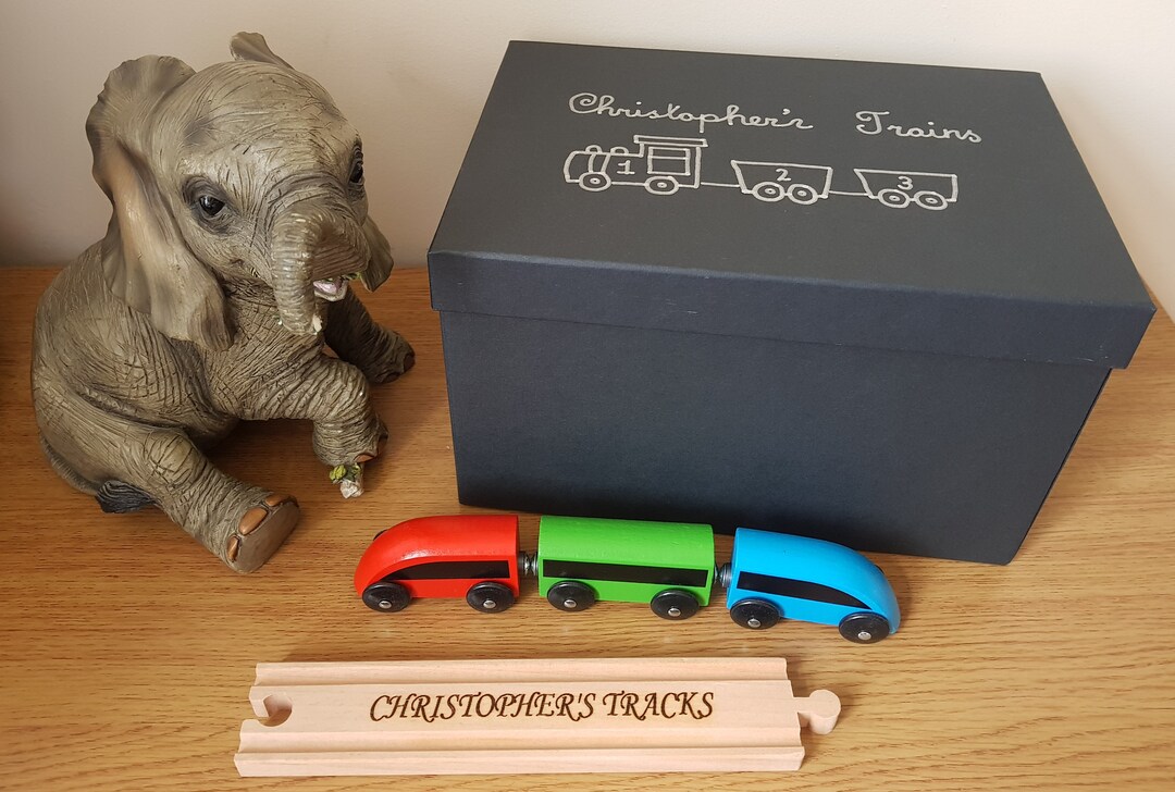 Personalised Engraved 20 Piece Train Set, Kids Train Set, Children's ...