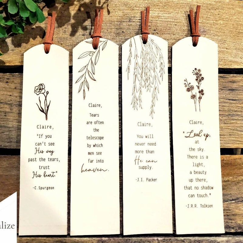 Custom Bookmarks - Etsy