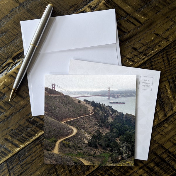 Golden Gate Bridge Greeting Card - Etsy