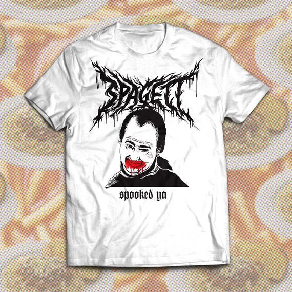 Spagett Spooked Ya White Grey Short-sleeve Unisex T-shirt Tim - Etsy