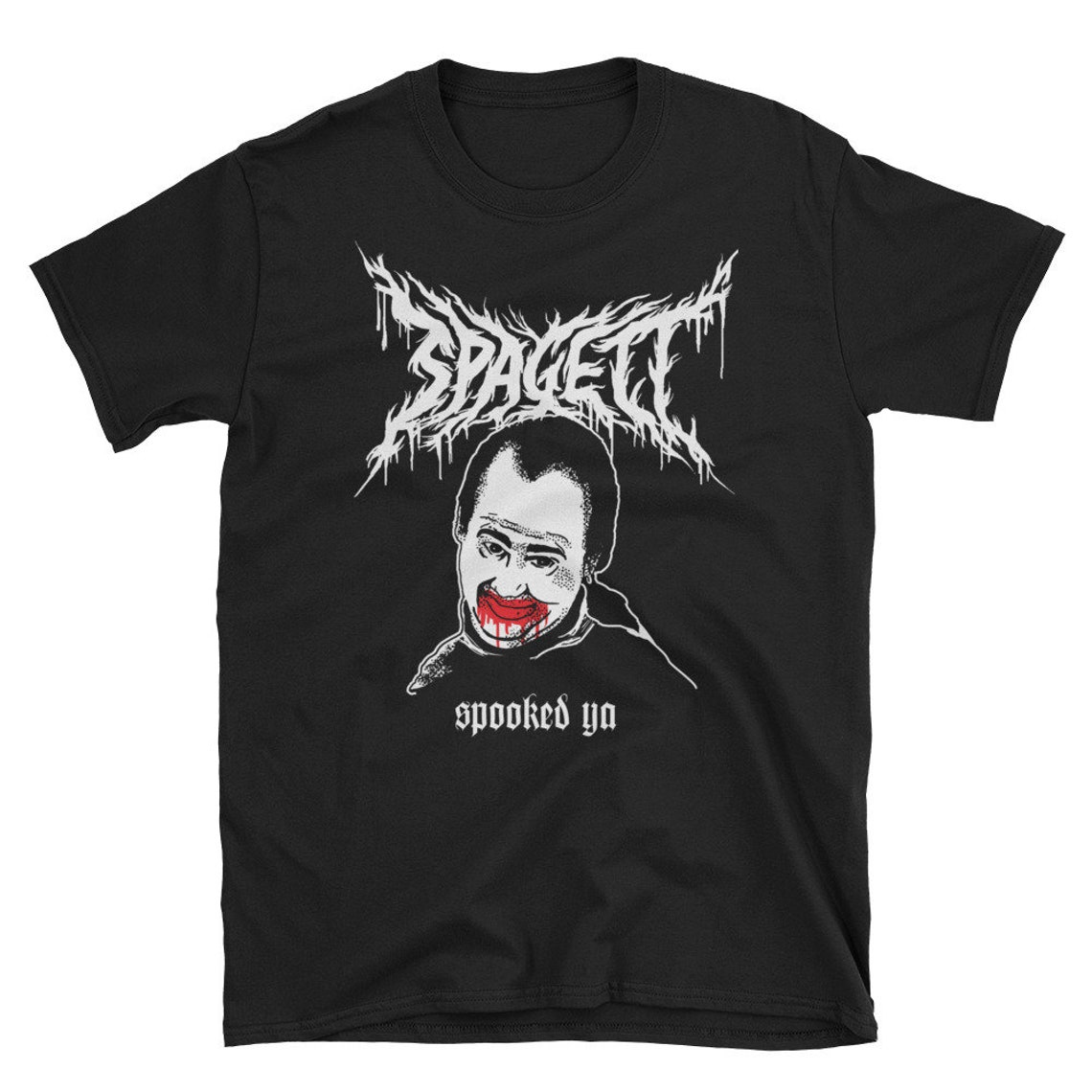 Spagett Spooked Ya Black Navy Short-sleeve Unisex T-shirt Tim & Eric - Etsy