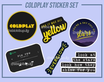 Coldplay Sticker - Etsy