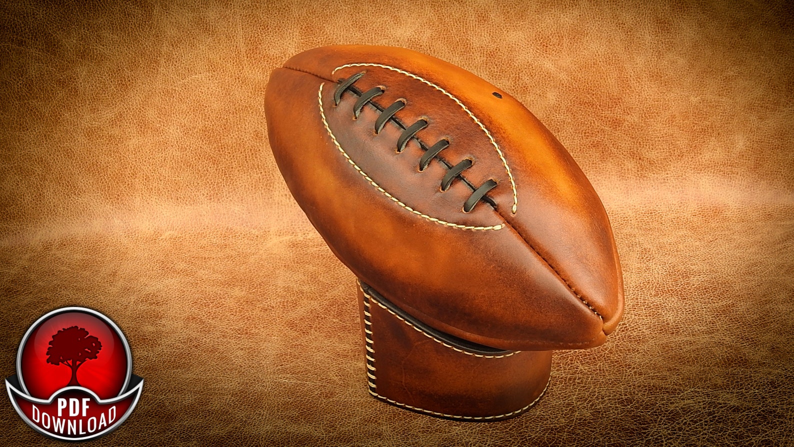 Vintage Rugby Ball-decorative Version Pattern & Video Tutorial | Etsy