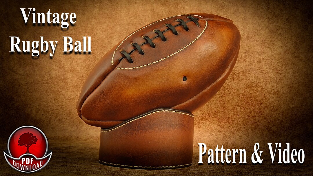 Vintage Rugby Ball-decorative Version Pattern & Video Tutorial ...