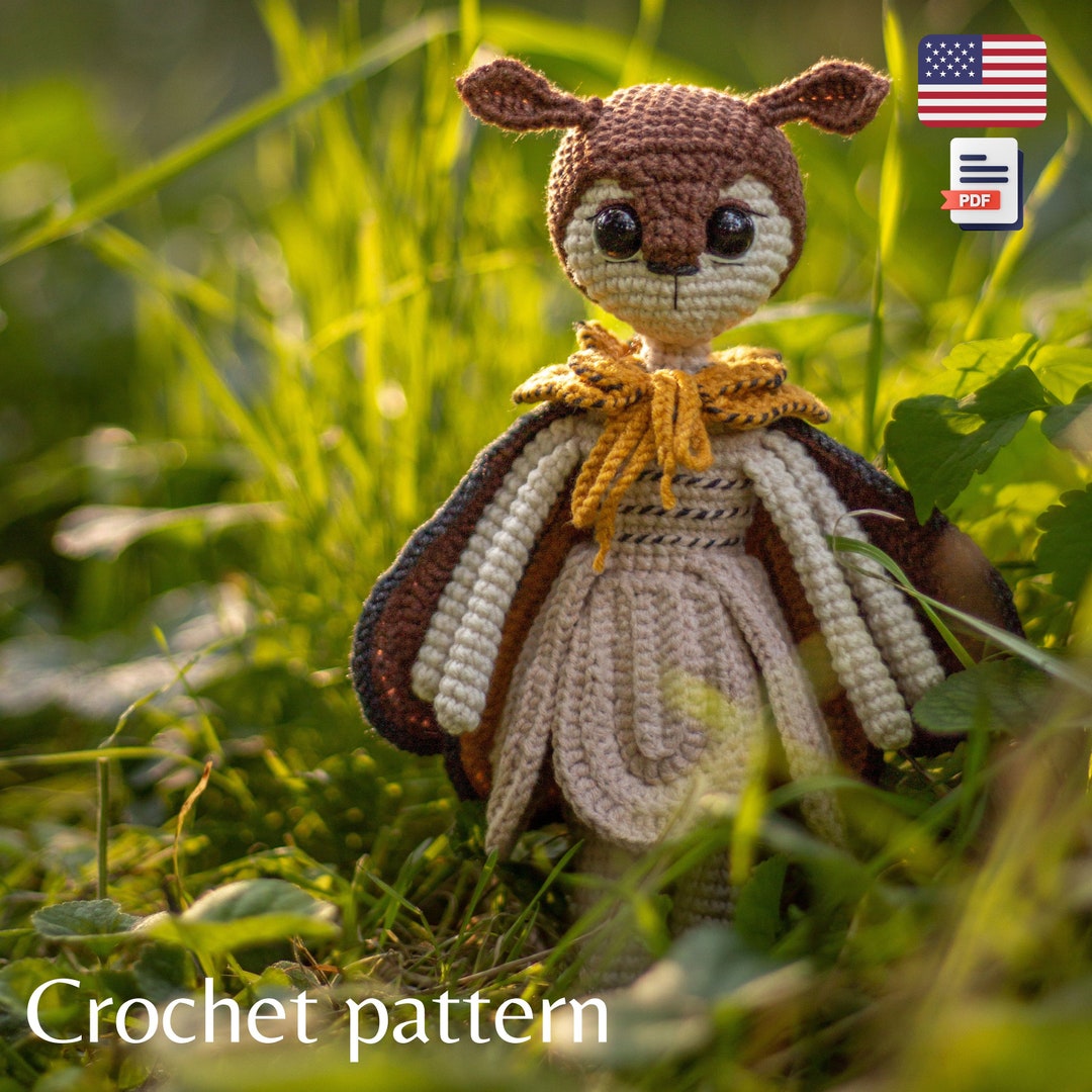 Crochet Moth Pattern, Halloween Amigurumi, Butterfly Doll DIY ENG - Etsy
