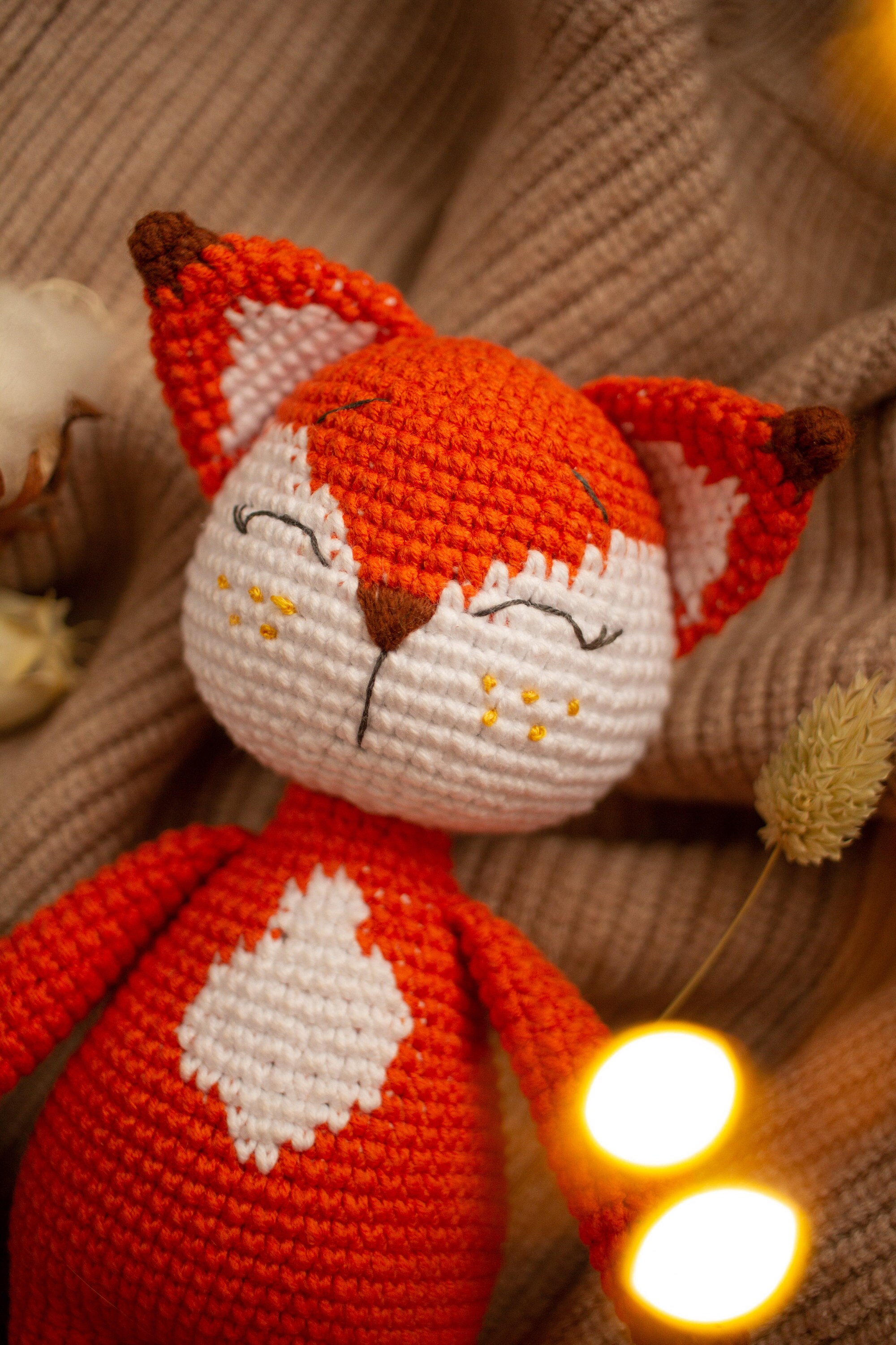 Crochet Fox Stuffed Animal Pattern Fox Amigurumi Pattern - Etsy