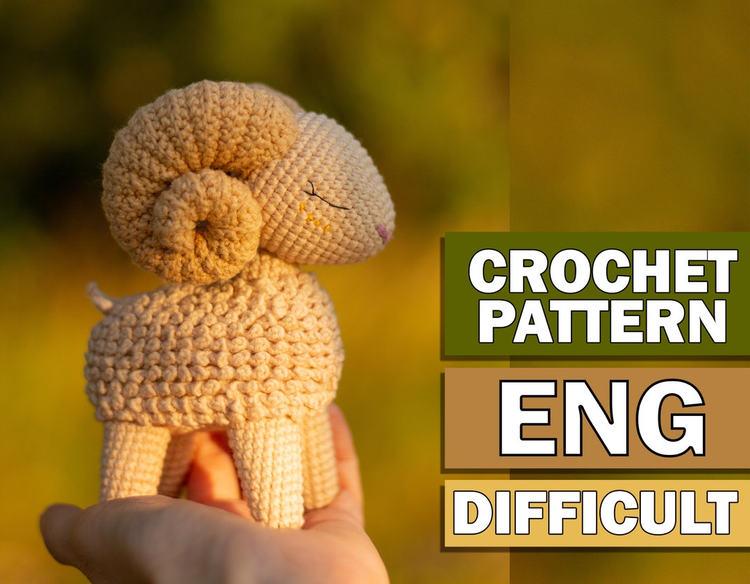 Ram crochet pattern sheep amigurumi crochet animal PDF - Etsy.de