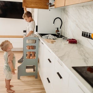 Adjustable Kitchen Tower, Toddler Tower, Kids Kitchen Tower, Step Stool ...