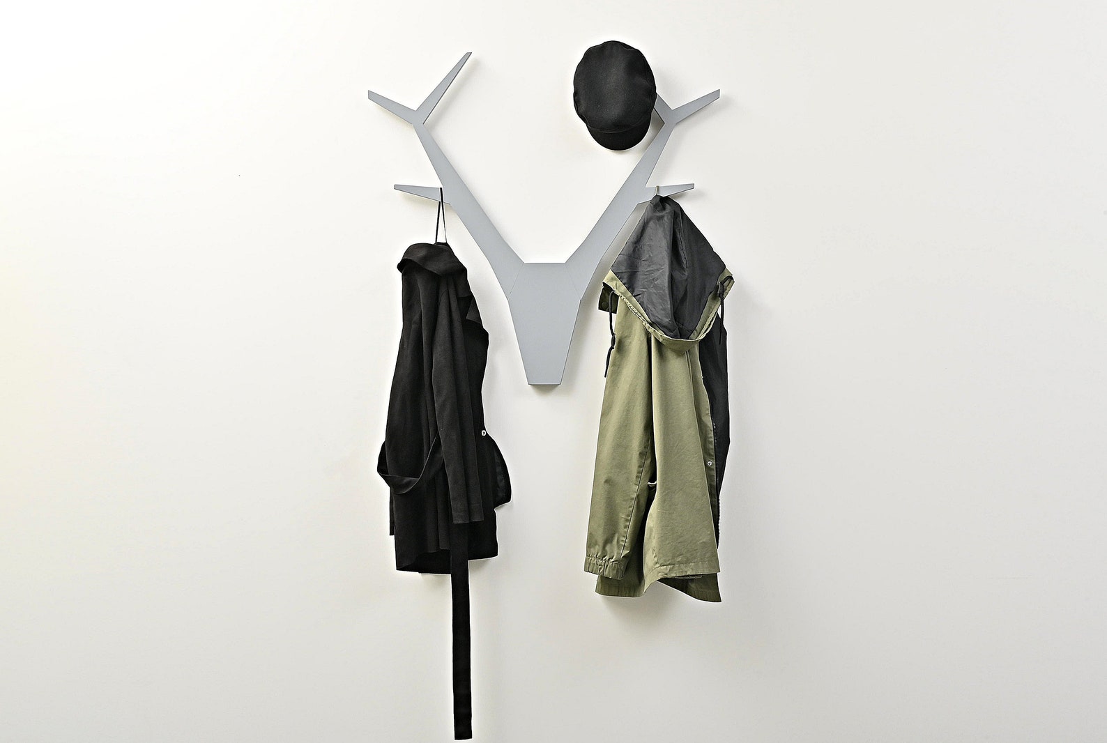 Coat Stand Gray Deer Shelf Deer Shelf Coat Hanger Hat - Etsy