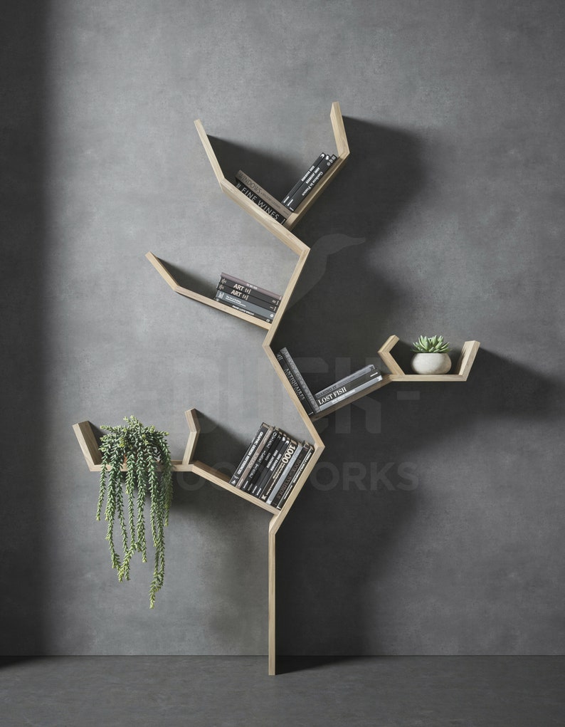 Tree Shelf Oak Tree Shelf Tree Shelves Oak Shelves - Etsy