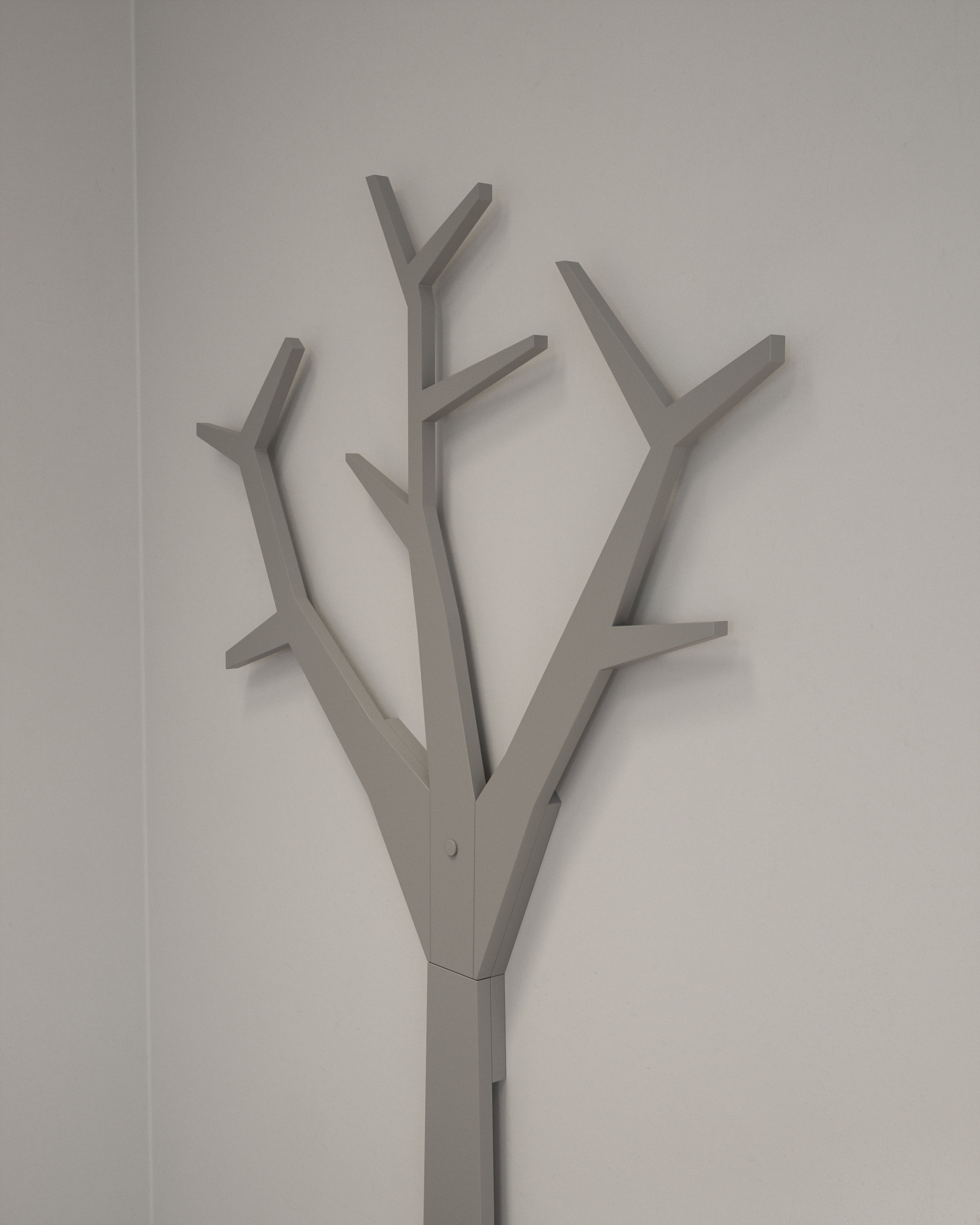 Coat Stand Gray Tree Shelf Tree Shelf Coat Hanger Hat | Etsy