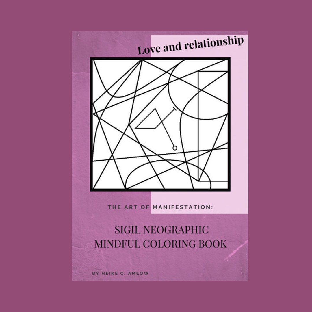 The Art of Manifestation: Sigil Neographic Mindful Coloring - Etsy