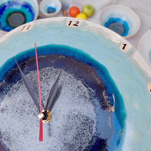 Ceramic Wall Clock Ceramic Home Decor Unique Pottery Gift - Etsy