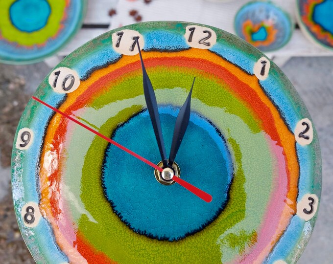 Ceramic Wall Clock Ceramic Home Decor Unique Pottery Gift - Etsy