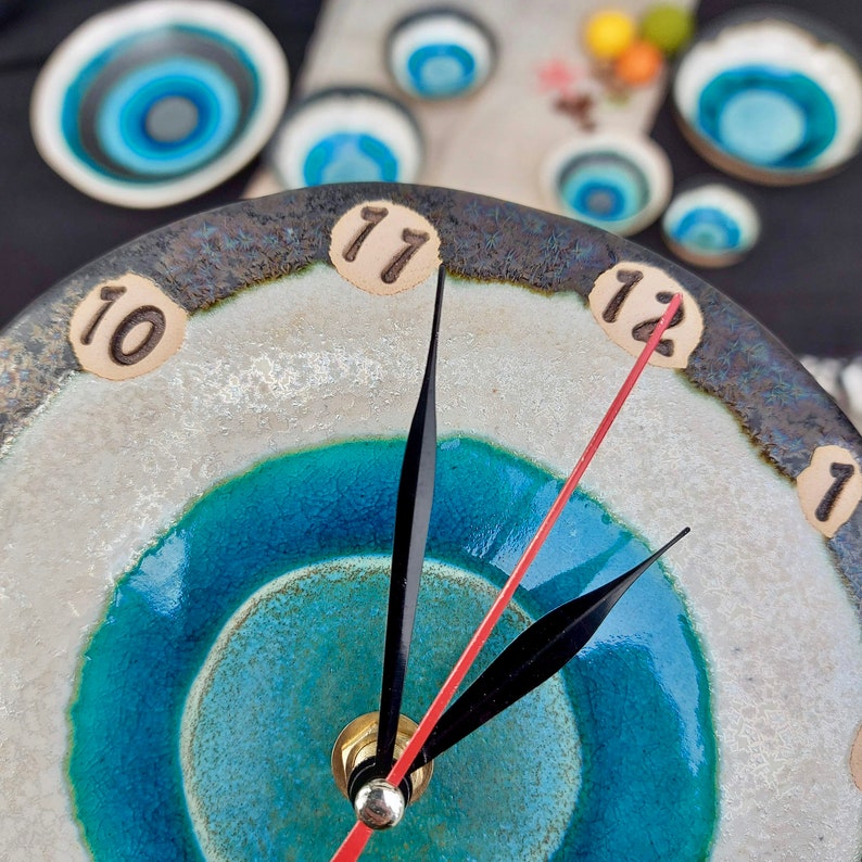Unique Ceramic Clock Hand Made Pottery Clock Gift Home | Etsy